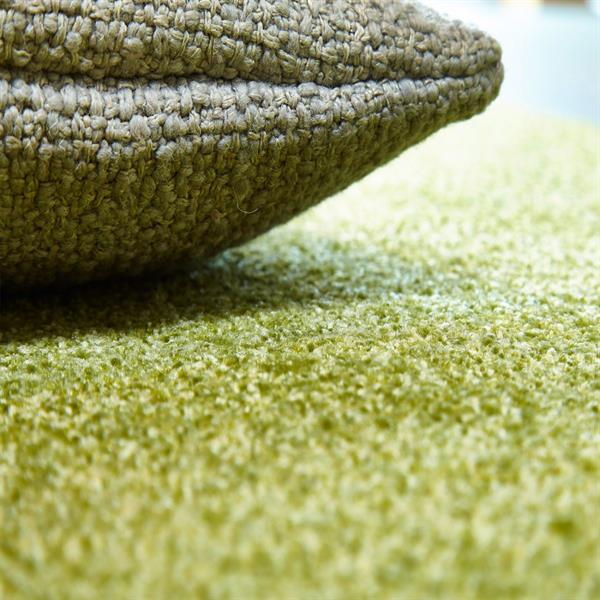 Samoa uni shag tæppe i grøn efter eget mål - 988856865 - Din tæppekæde.dk